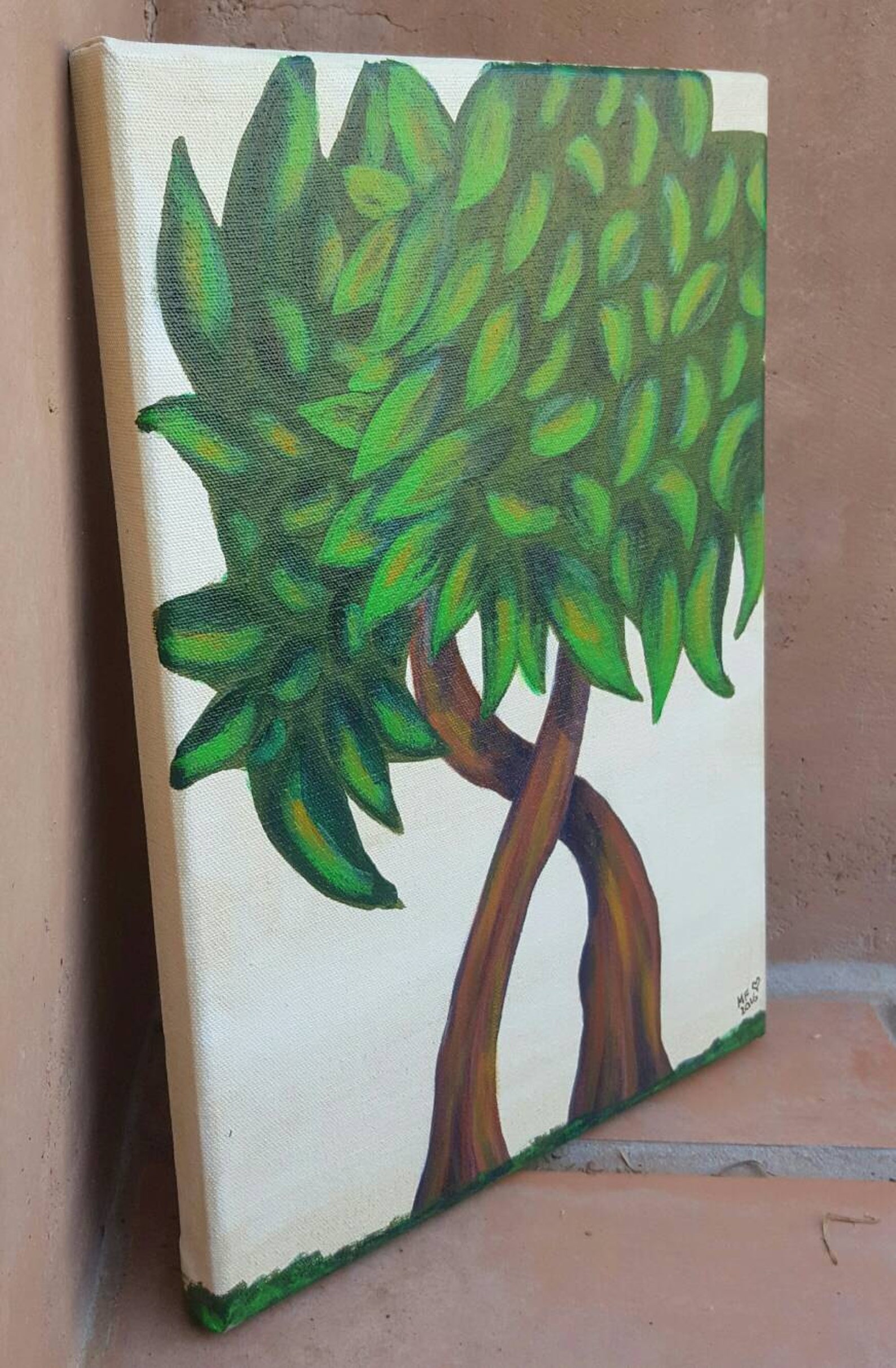 HUGGING TREES 10x14in Original Artwork Landscape Painting - Etsy