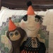 Witch Doll Hildy and Whooey Owl Folk Art Dolls - Etsy