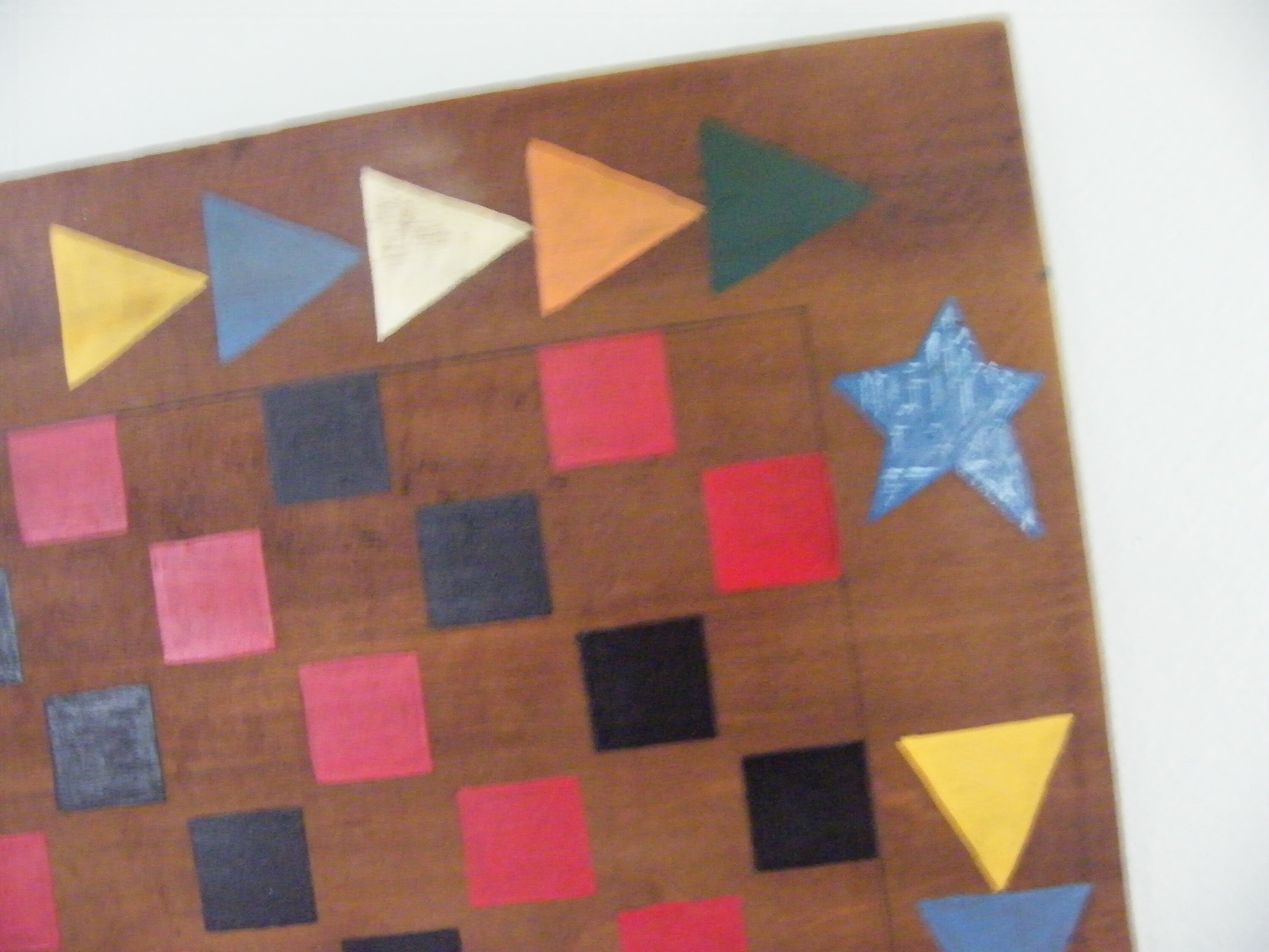 Hand Painted Primitive Checkerboard, Rustic Game Board With Painted ...
