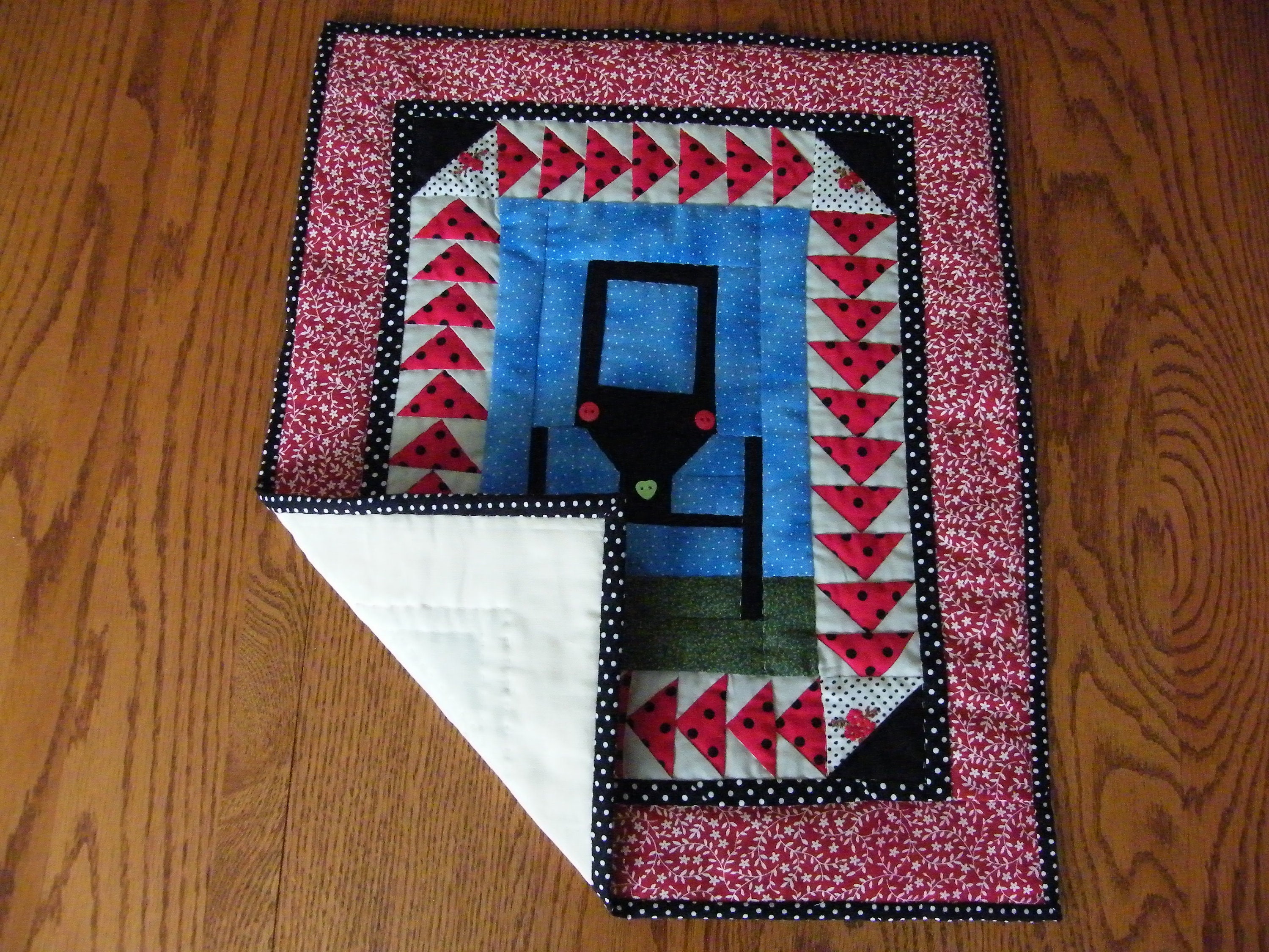 Quilted Amish Buggy Wall Hanging, Rustic Amish Wall Quilt, Primitive ...