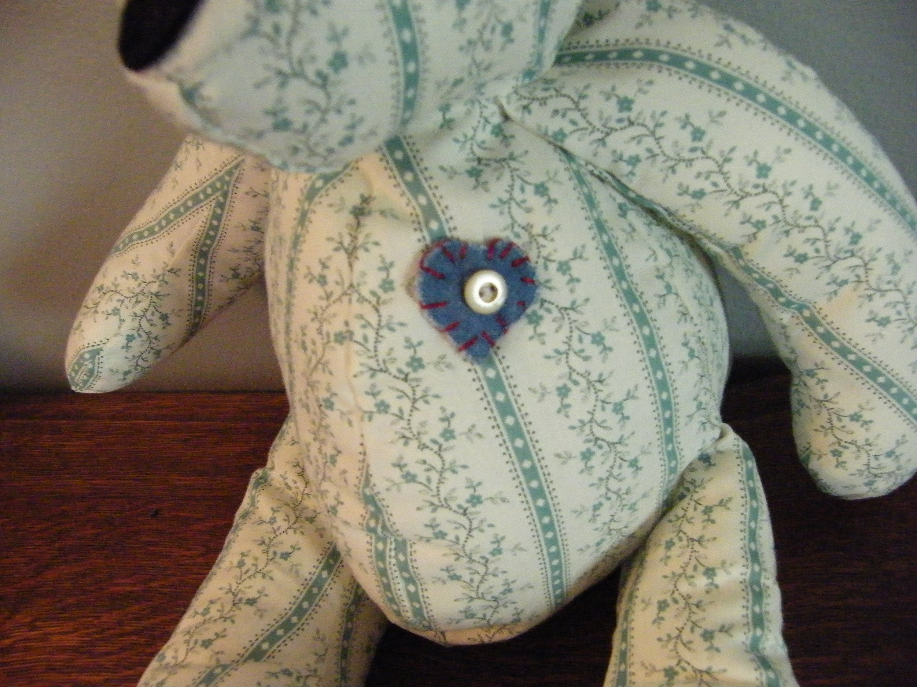 Handmade Teddy Bear, Country Stuffed Animal, Quilty Farm Bear - Etsy