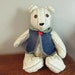 Handmade Teddy Bear, Country Stuffed Animal, Quilty Farm Bear - Etsy
