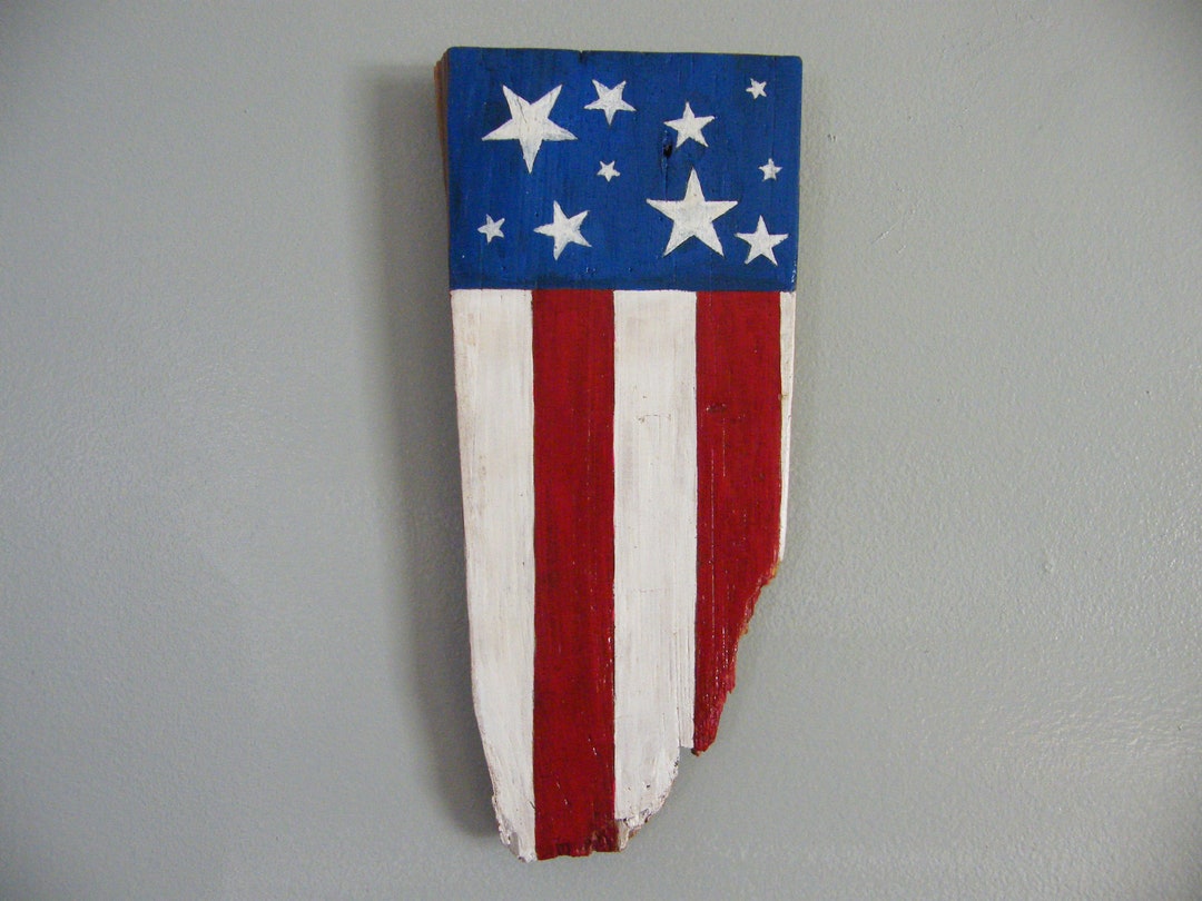 Barn Wood Flag, Barnwood Patriotic Sign, Painted Barn Wood Flag ...