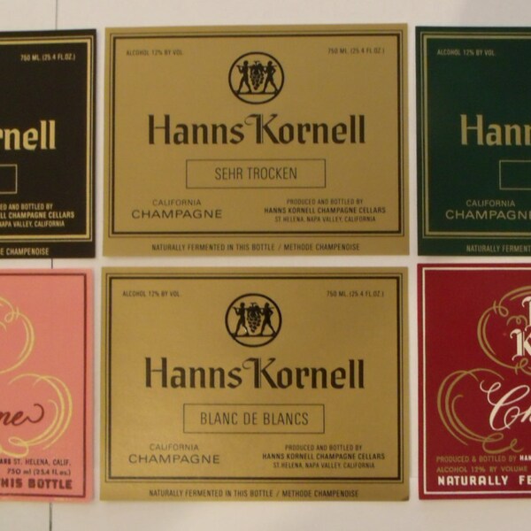 1980s Wine Label - Etsy