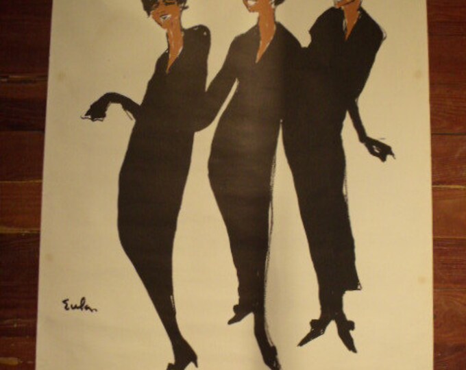 Original Supremes 1965 Poster at Lincoln Center Philharmonic Hall by ...