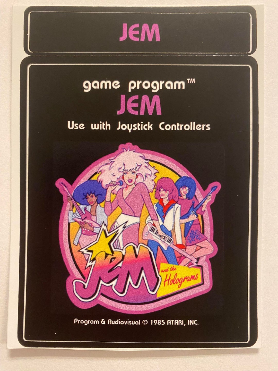 Custom Atari 2600 JEM Video Game Cartridge Label - Etsy