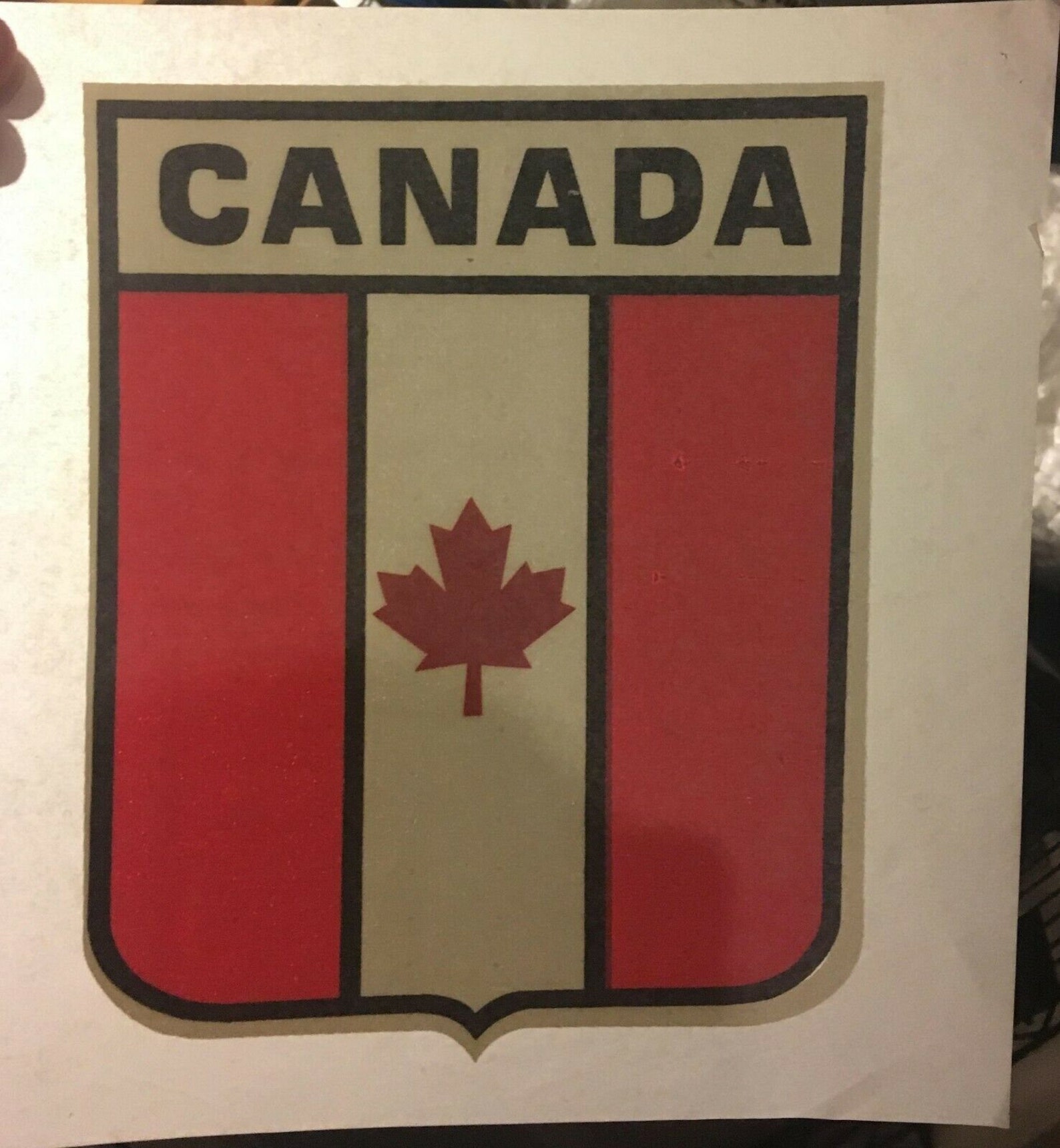 Vintage & Original Canadian Flag 8" X 10" T-shirt Transfer - Canada ...