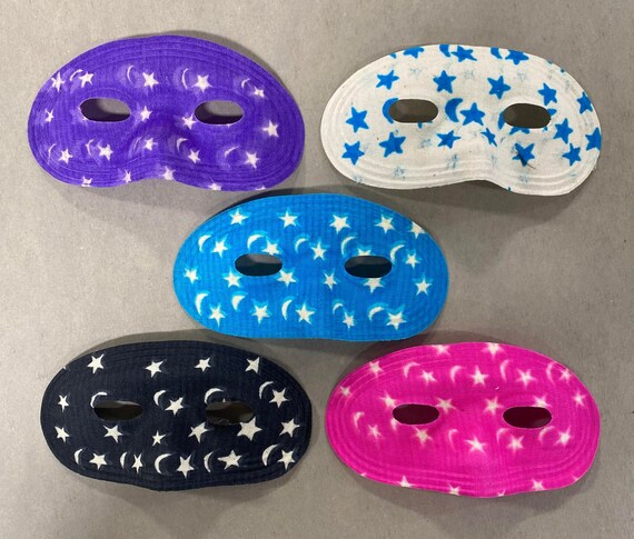 5 Vintage 1940s 1950s Gauze Masquerade Masks - Unused… - Gem