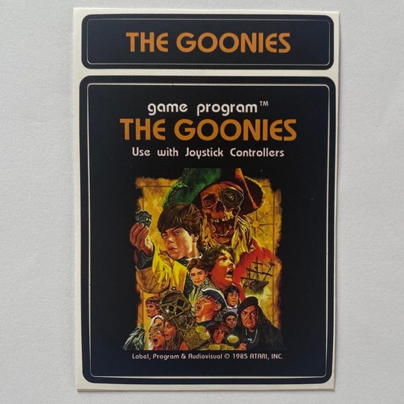 Custom Atari 2600 the Goonies Video Game Cartridge Label - Etsy