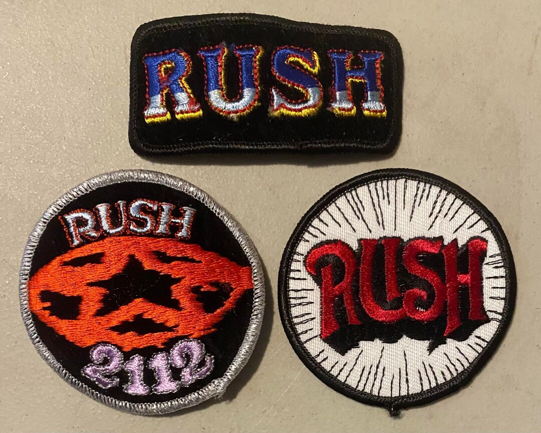 Vintage 1980s Lot of 3 Rush Patches - Unused Store Stock - Etsy
