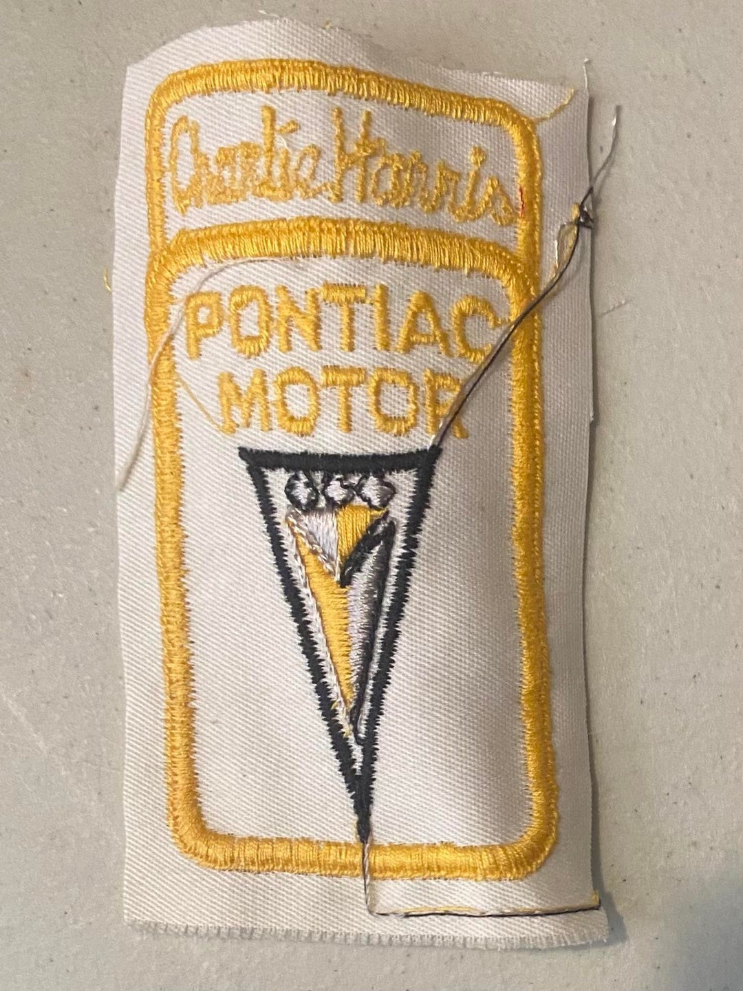 Vintage Charlie Harris Pontiac Motor Untrimmed 2" X 4" Patch - Etsy