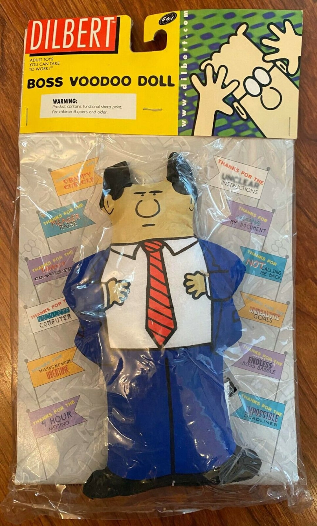 Dilbert Boss Voodoo Doll Novelty Toy - Unused in Package Old Store ...