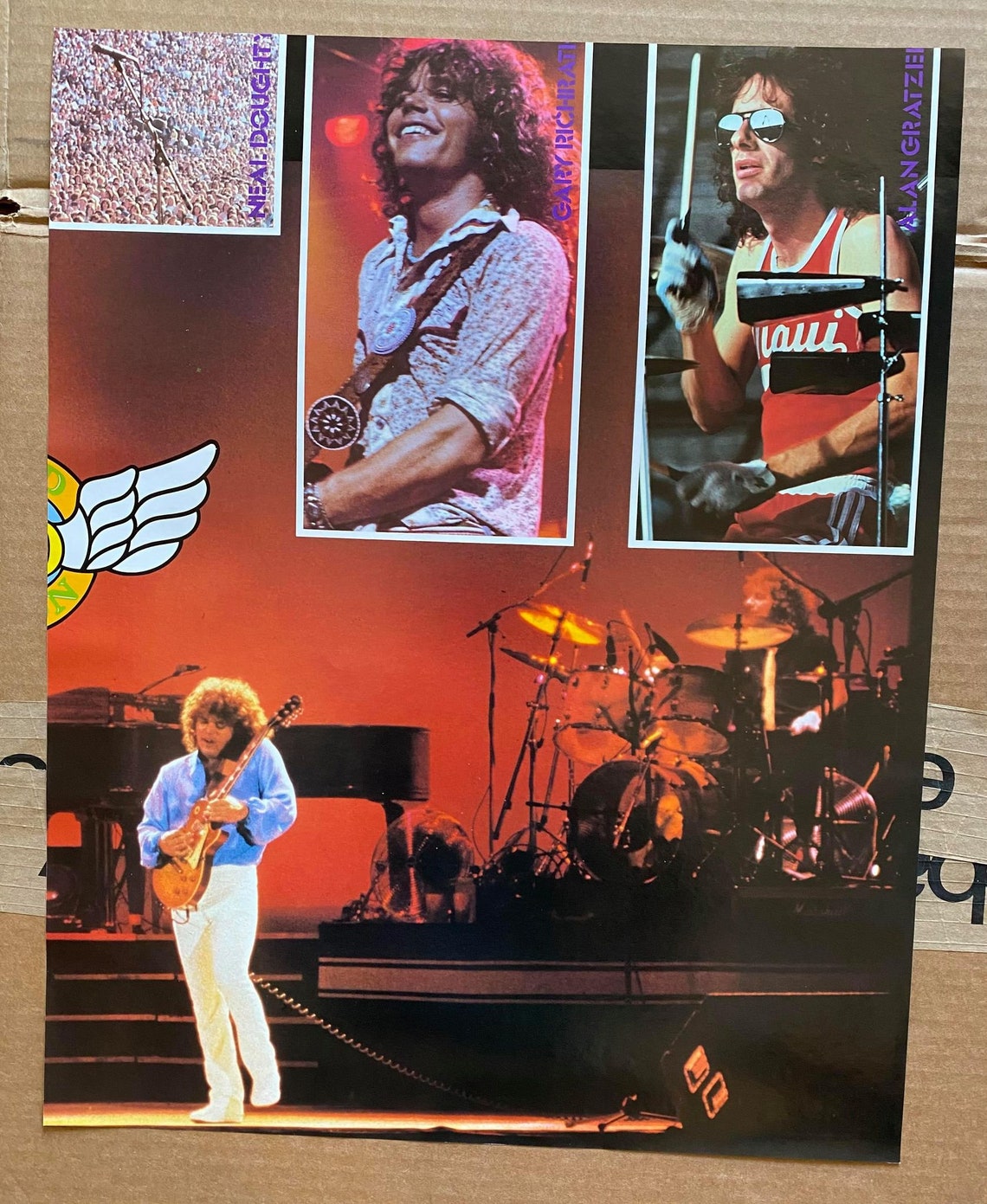 Vintage & Original 1986 David Lee Roth 16" X 20" Poster Unused Van ...
