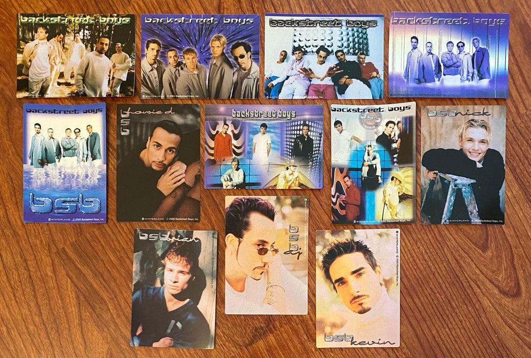 Backstreet Boys Set of 12 2.5" X 3.5" Vending Stickers - 2000 Unused ...
