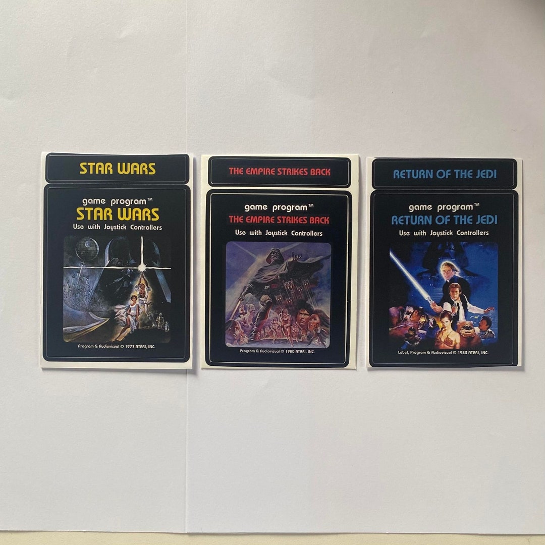 Custom Atari 2600 Star Wars - Original Trilogy Video Game Cartridge ...