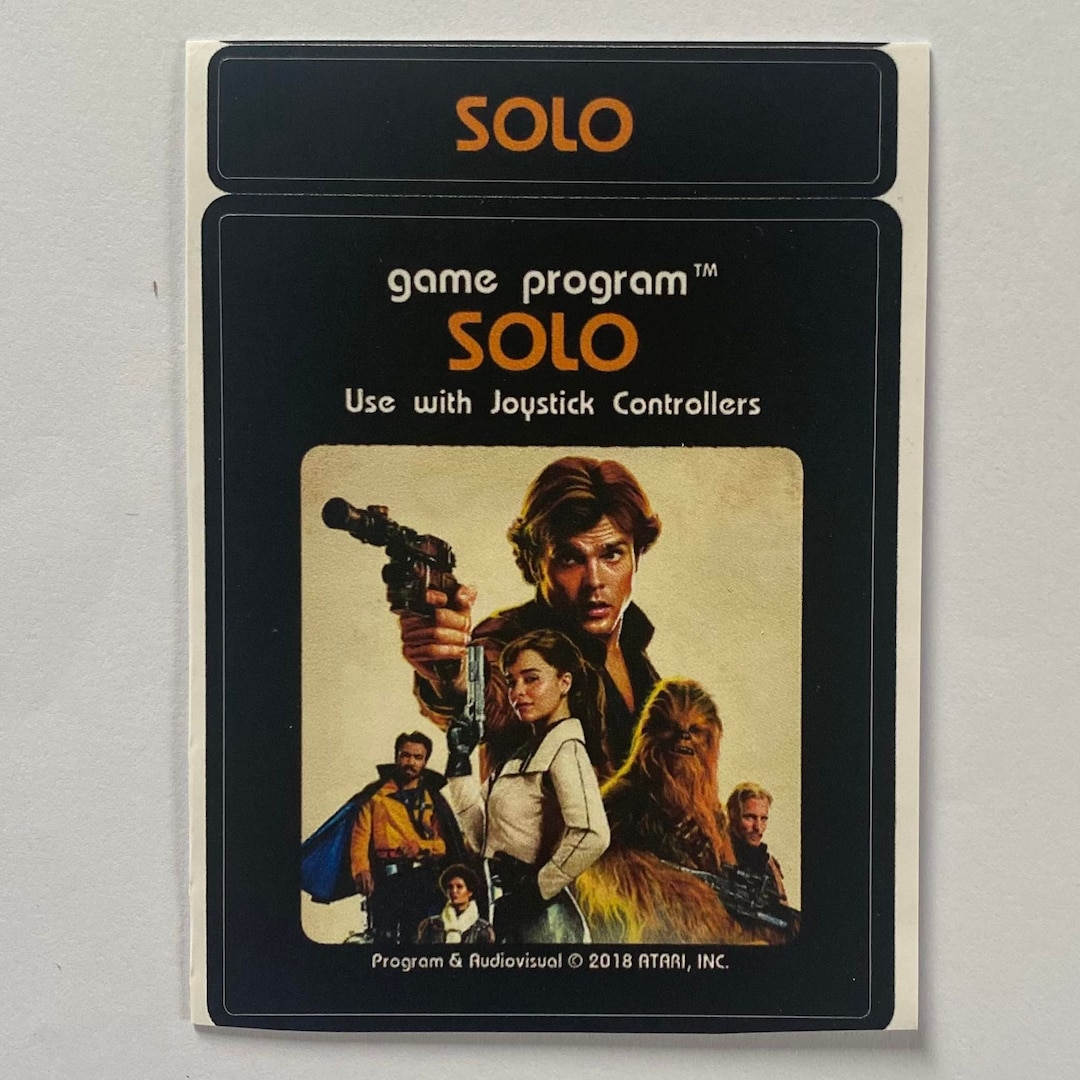 Custom Atari 2600 Star Wars: Solo Video Game Cartridge Label - Etsy