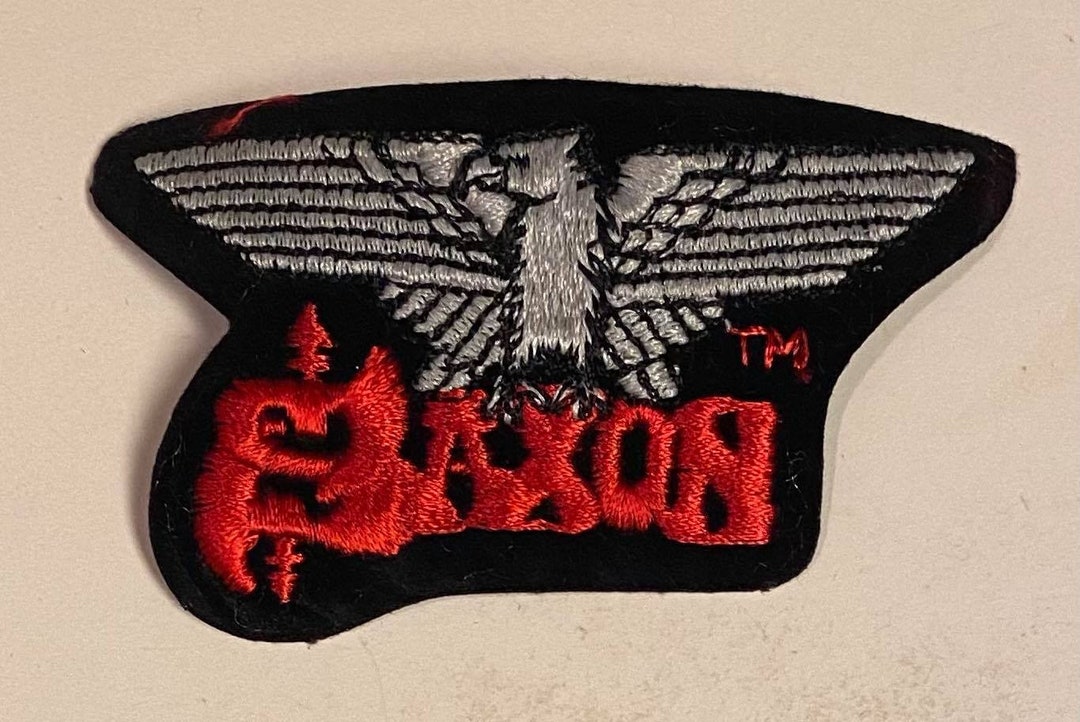Vintage 1980s Saxon Rock & Roll Band Patch - Unused Store Stock - Etsy