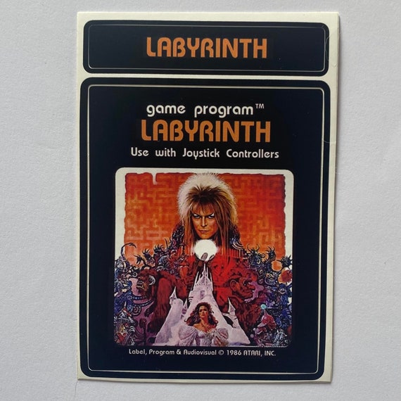 Custom Atari 2600 Labyrinth Video Game Cartridge Label - Etsy