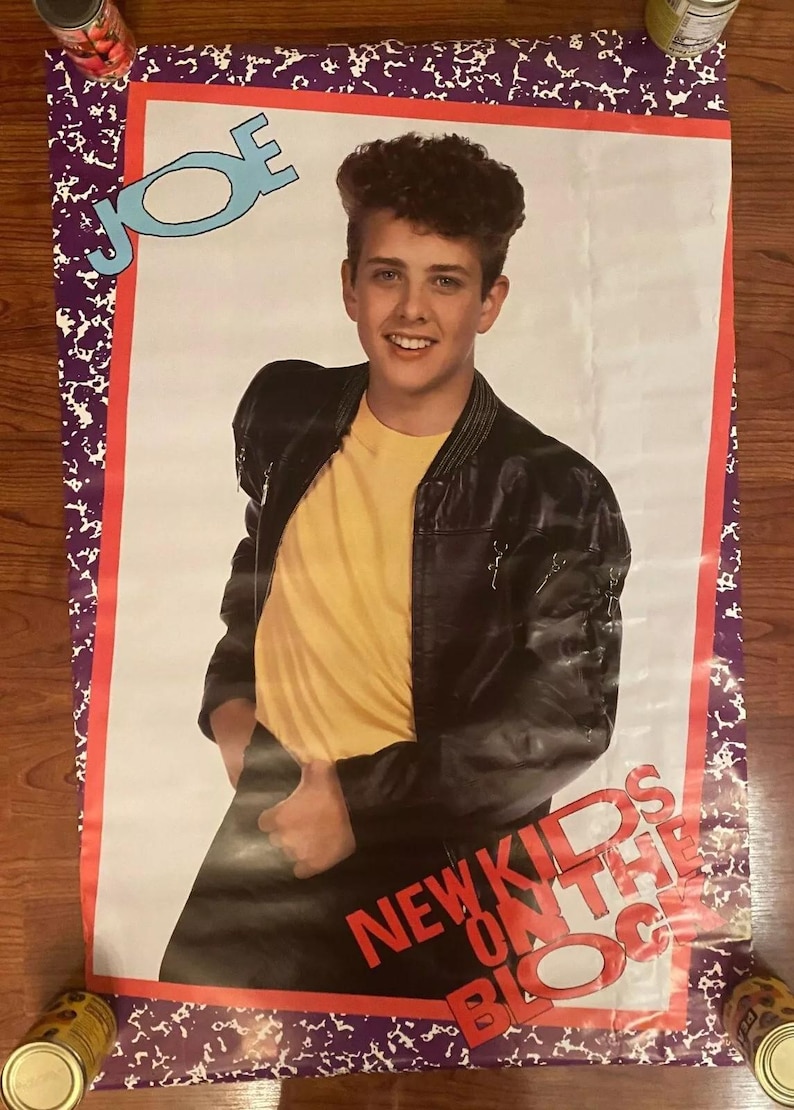 Vintage Joey 1989 NKOTB New Kids on the Block 22" X 34" Poster - Unused ...