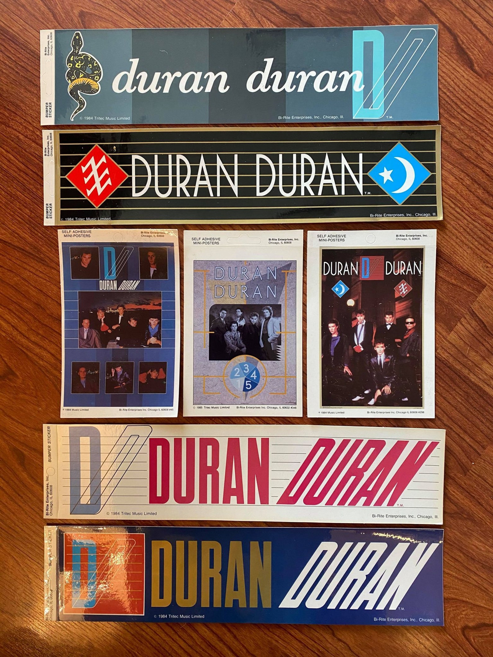 7 Vintage 1984 Duran Duran Stickers Unused Store Stock Hit - Etsy