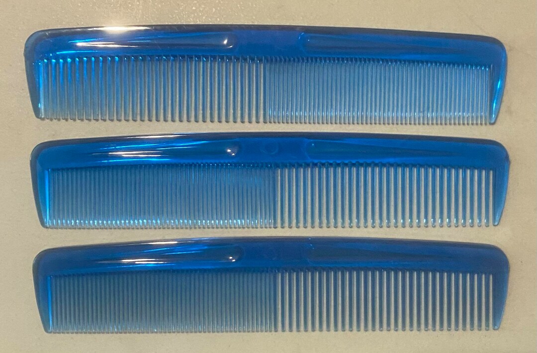 Vintage 1980s Goody Ace Set of 3 Blue 8" Combs - Unused - Old Store ...