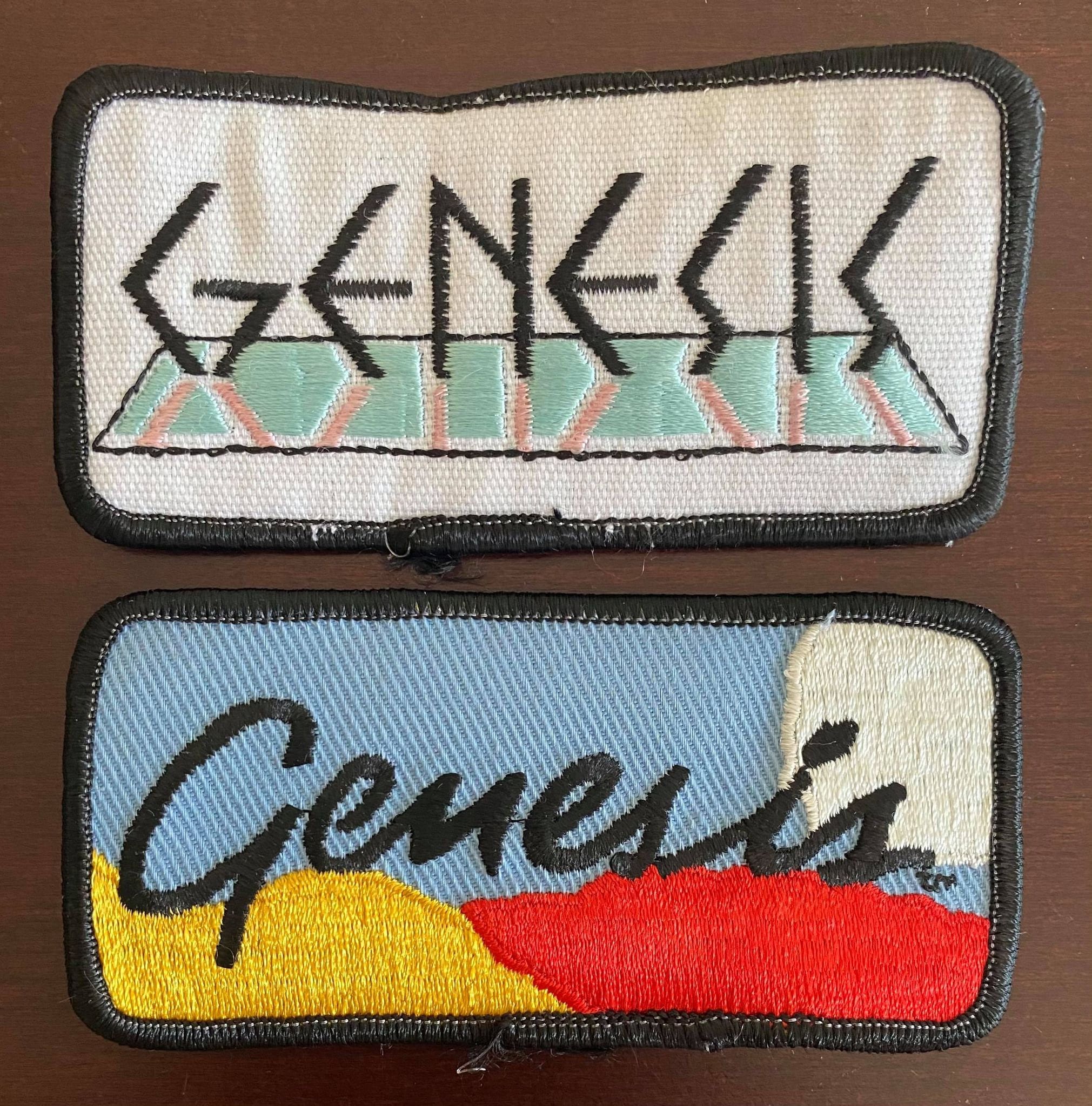 Vintage 1982 Genesis Lot of 2 Patches - Unused Store Stock Phil Collins ...