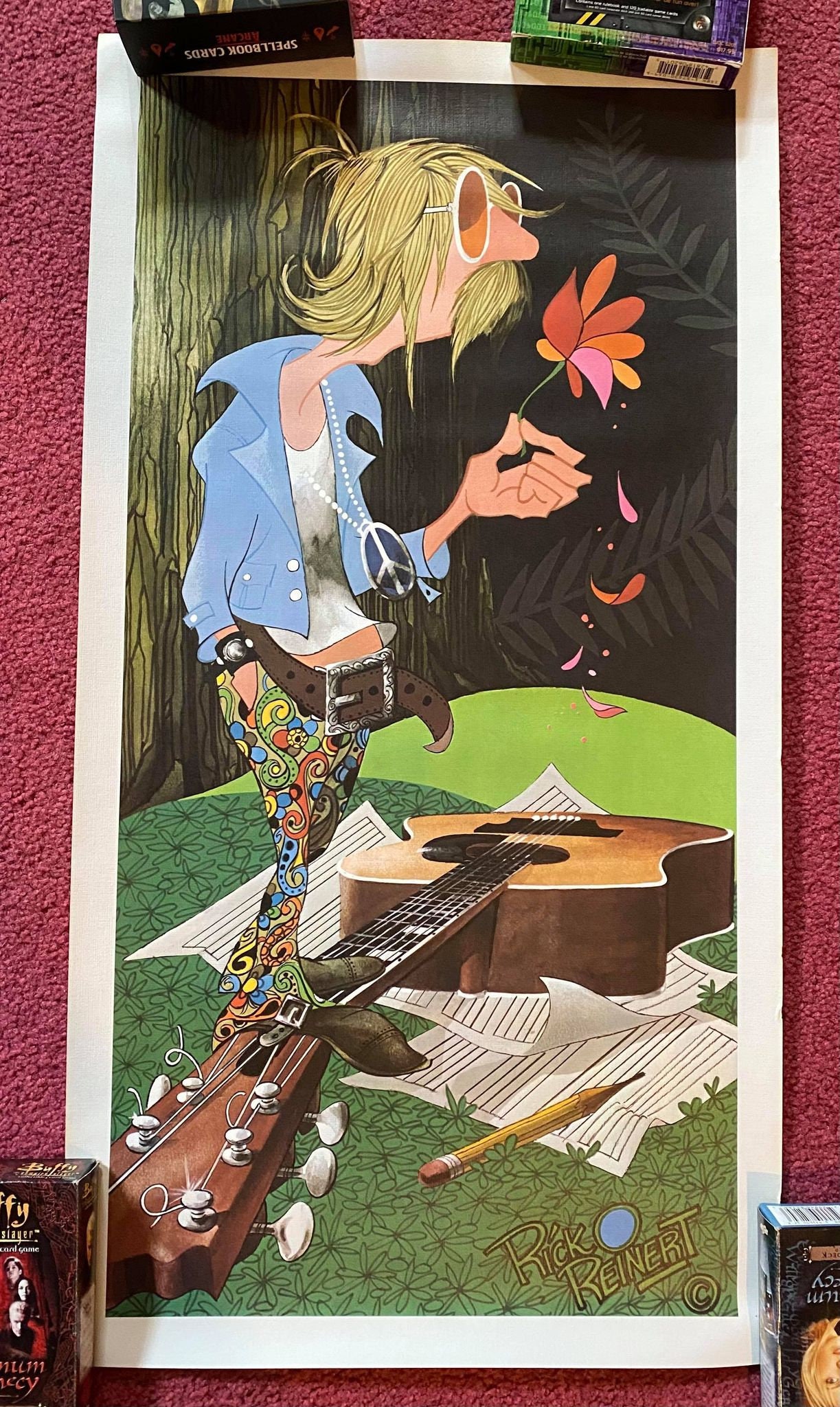 Vintage 1960s Rick Reinert 16" X 31" Hippie Poster Print - Unused - Etsy