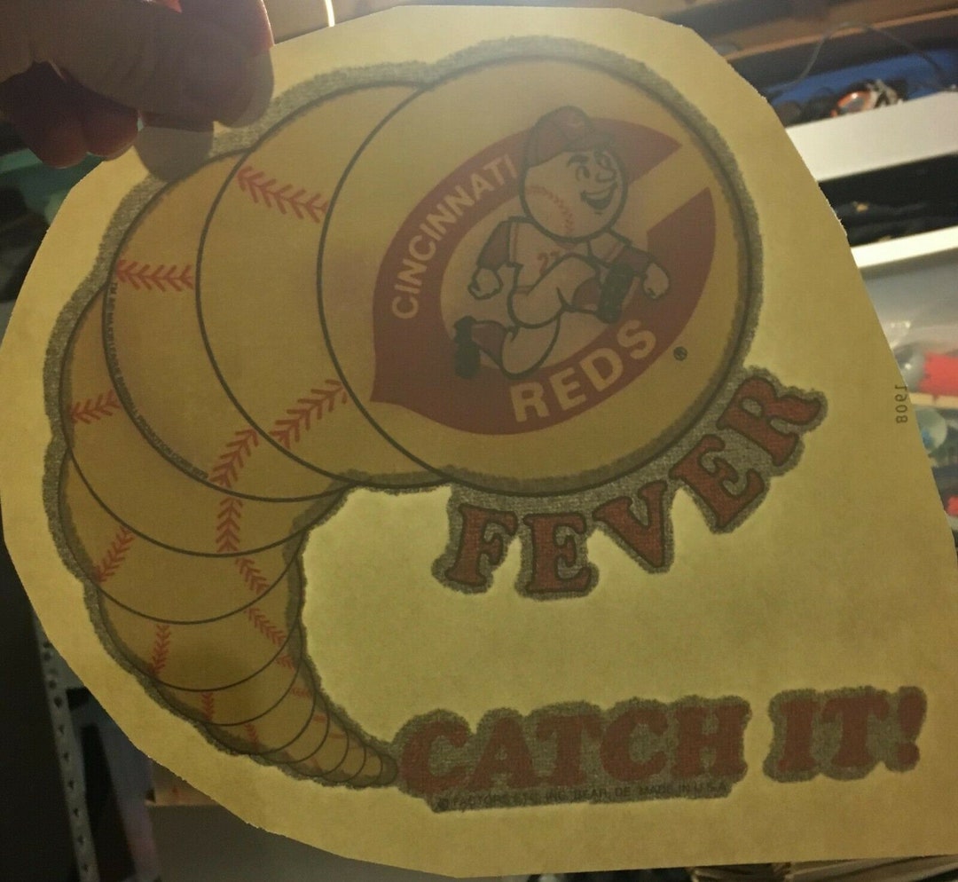 Vintage 1979 Cincinnati Reds Fever Catch It Glitter Iron-on T-shirt ...