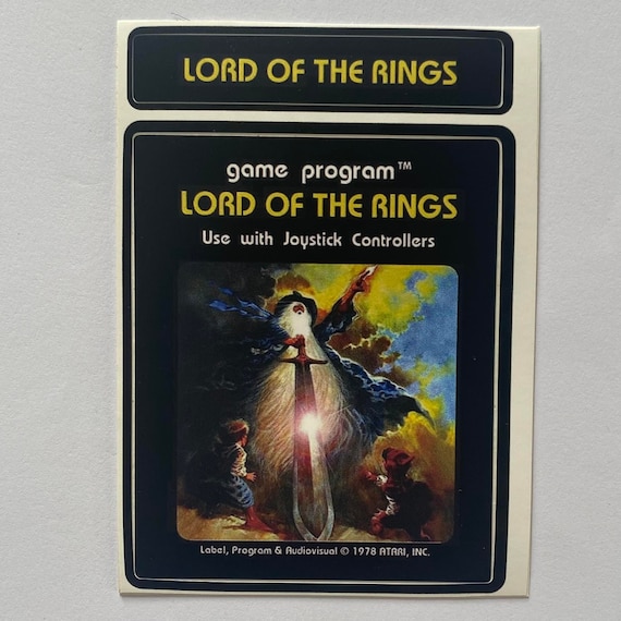 Custom Atari 2600 Lord of the Rings Video Game Cartridge Label - Etsy