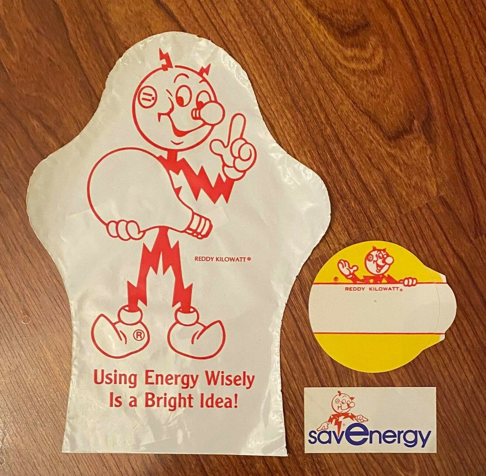 Vintage Reddy Kilowatt Plastic Hand Puppet & Two Stickers - Etsy