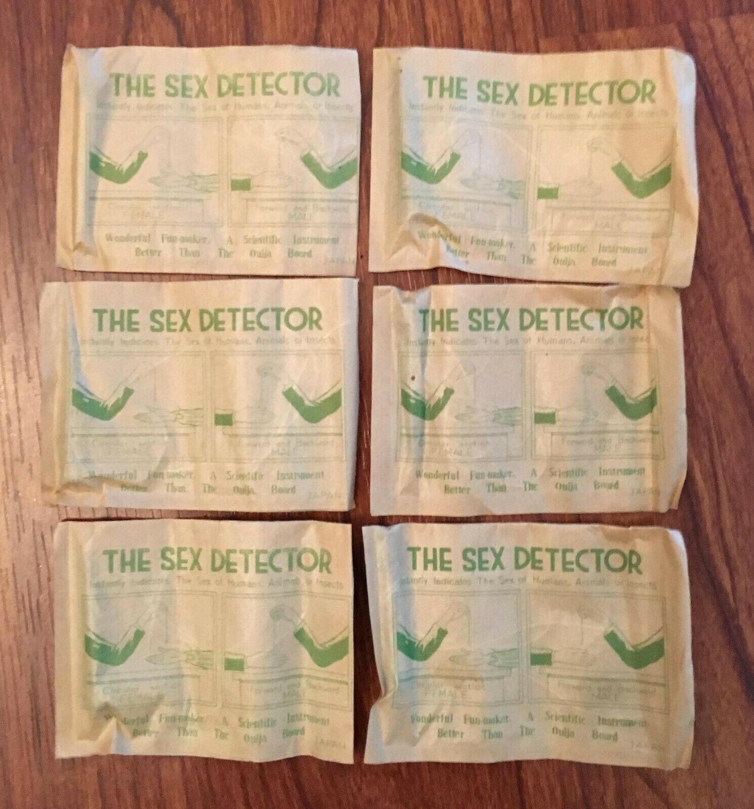 Vintage 1950s Japan Sex Detector Lot Of 6 Old Store Warehouse Novelty Stock Etsy