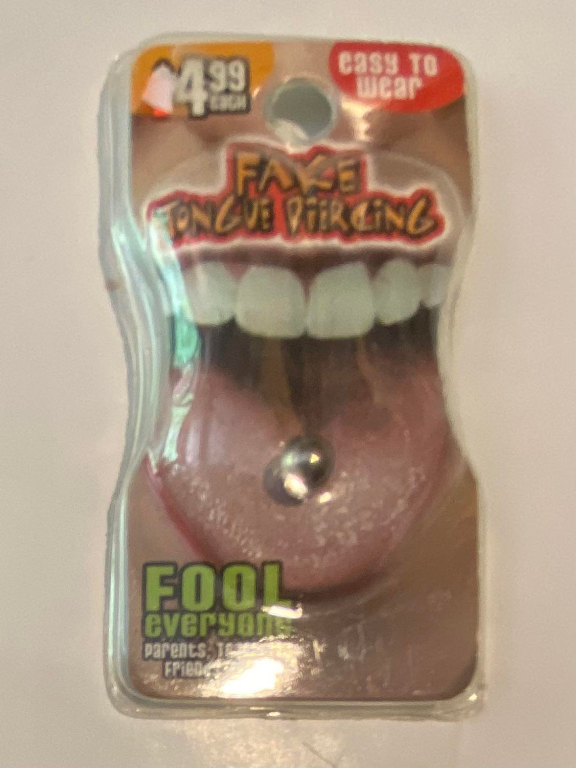 Fake Tongue Piercing Ring Novelty Joke & Gag Item - Etsy