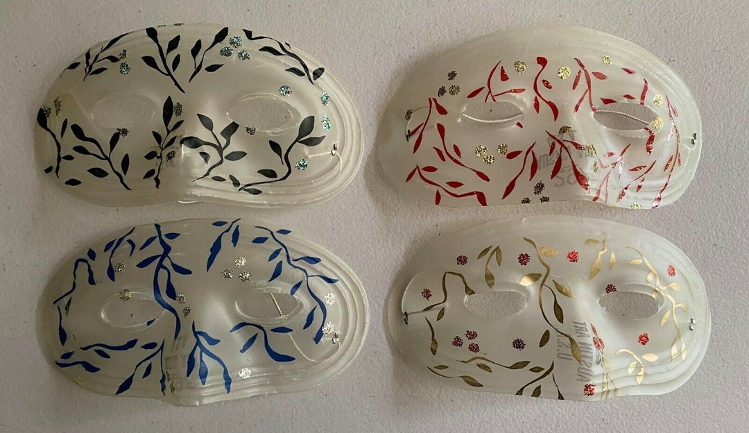 Vintage 1950s 1960s Set of 4 Austin Art Masquerade Masks - Unused - New ...