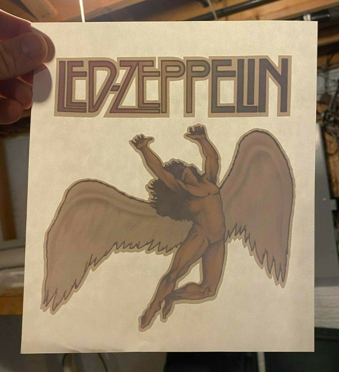 Led Zeppelin Angel Album Cover