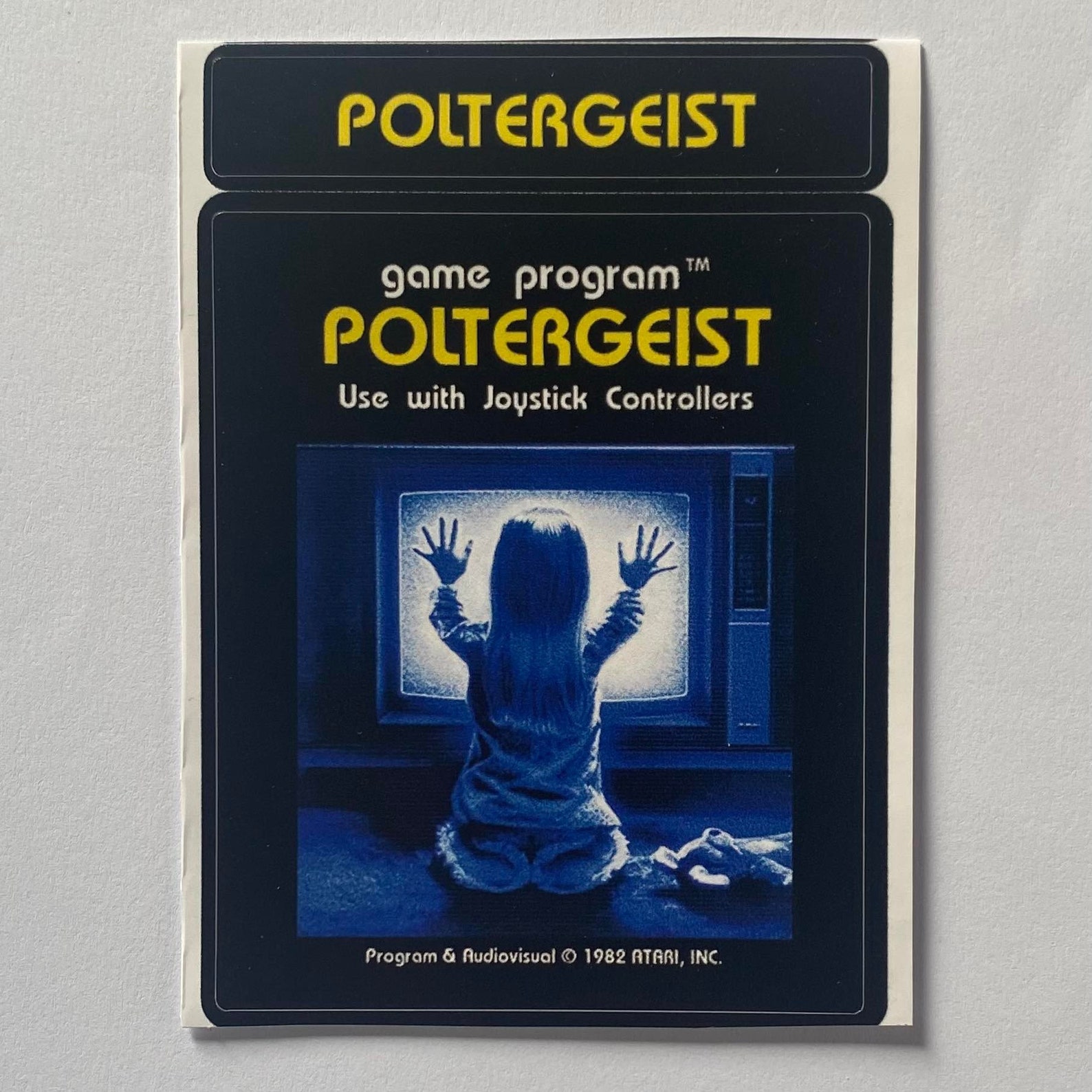 Custom Atari 2600 Poltergeist Video Game Cartridge Label - Etsy