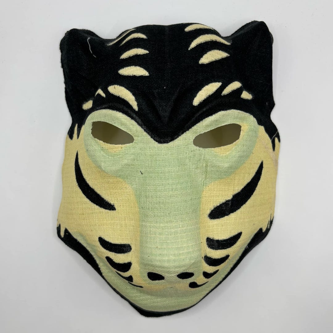 Vintage & Unused 1940s Gauze Tiger Halloween Costume Mask - Etsy