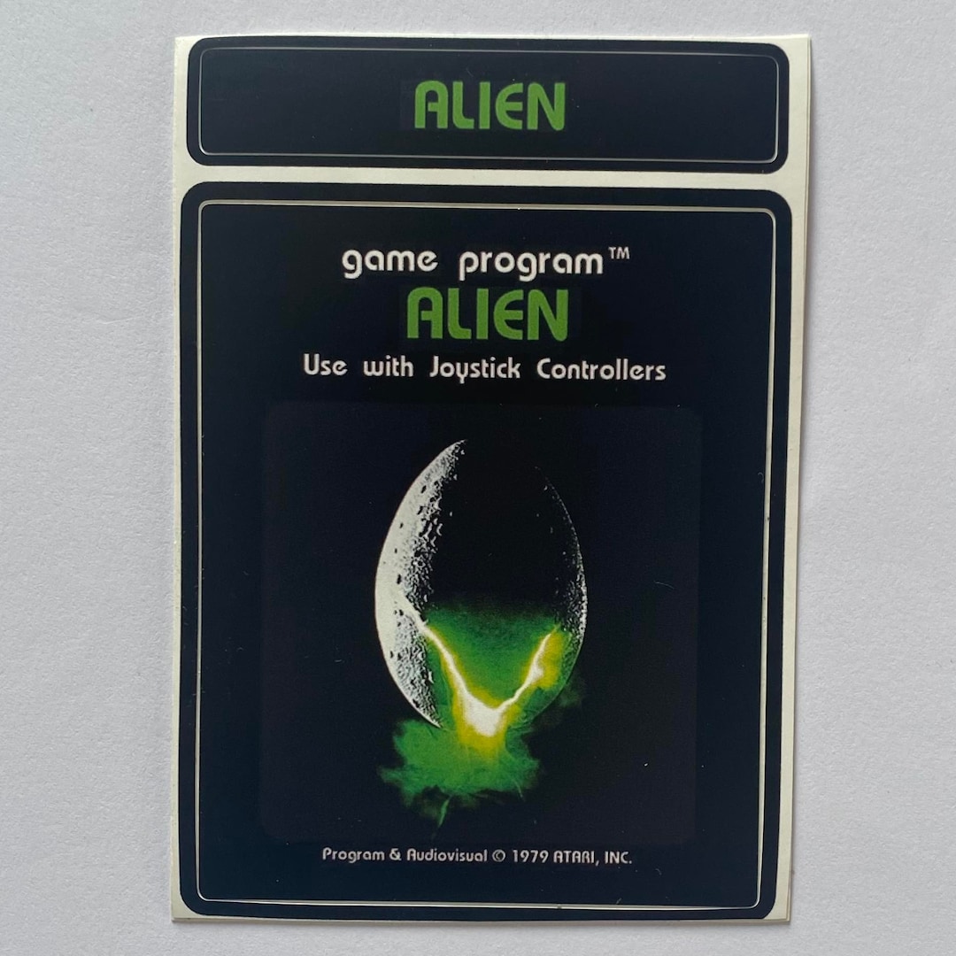Custom Atari 2600 ALIEN Video Game Cartridge Label - Etsy