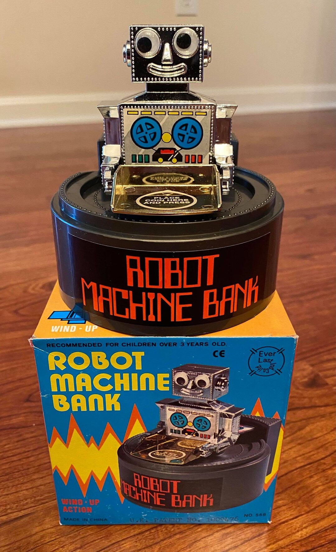 Vintage 1980s Wind-up Robot Machine Bank W/ Box & Working - Etsy