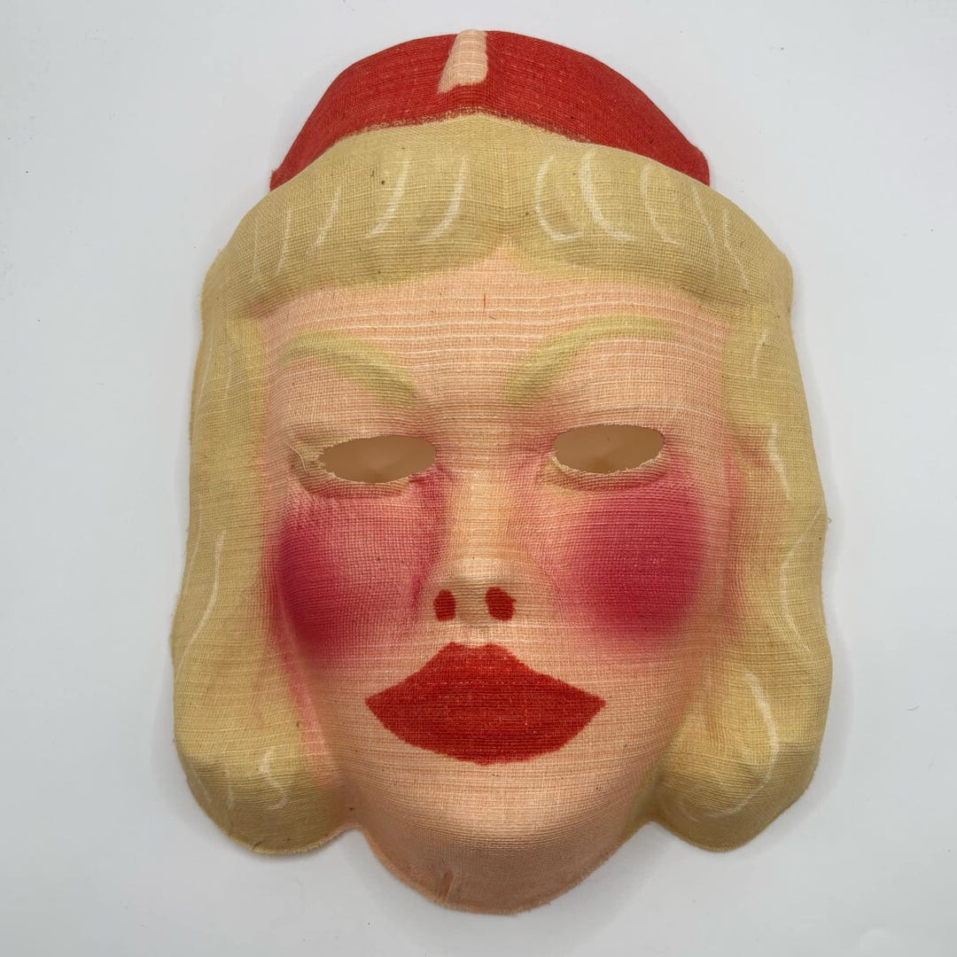 Vintage & Unused 1940s Gauze Woman Halloween Costume Mask - Etsy
