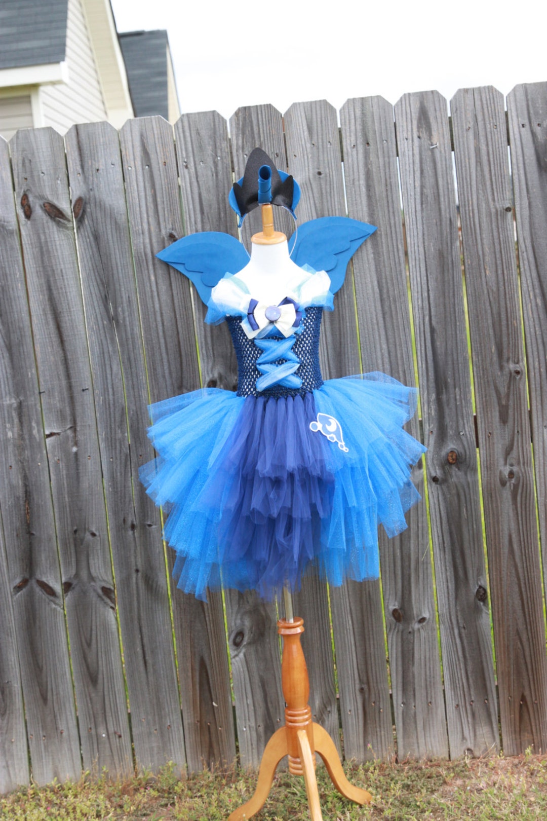 My Little Pony Princess Luna Inspired Glitter Girls/child Costume With ...