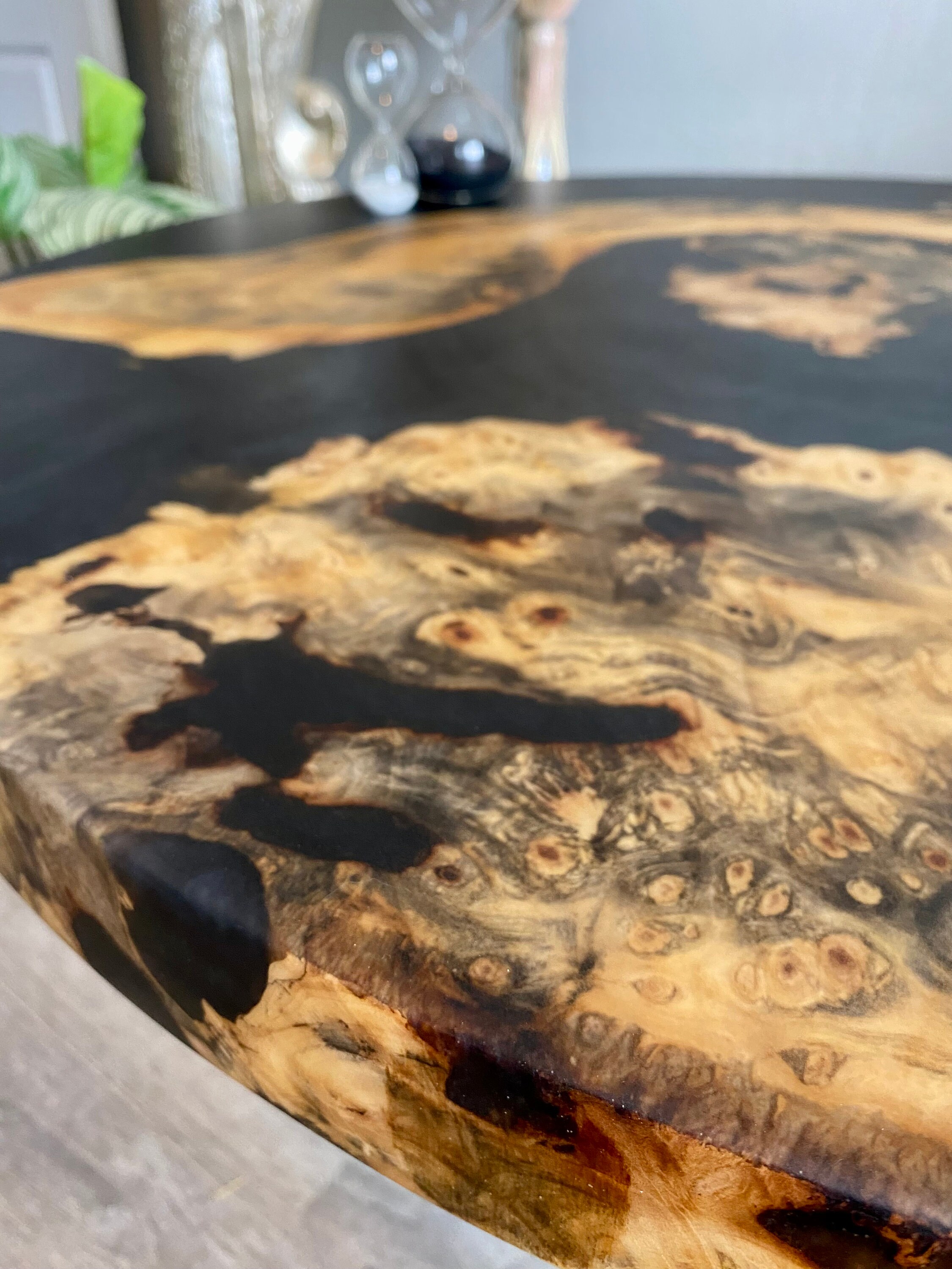 Buckeye Burl and Resin Coffee Table - Etsy