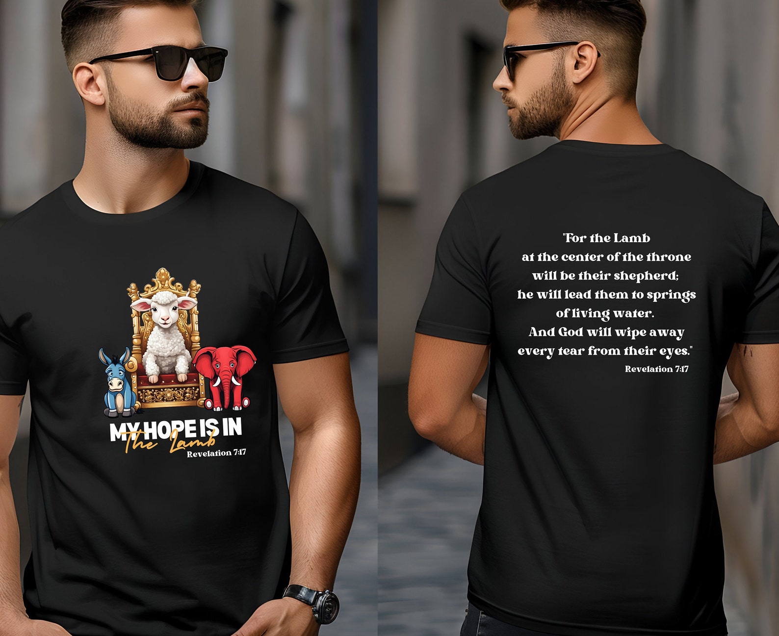 Christian Voting Tshirt My Hope is in the Lamb Tee Shirt Vote Jesus ...