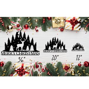 Custom Christmas Metal Sign Personalized Address Sign Holiday Wall Art ...