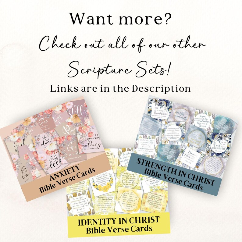 Printable Bible Verse Cards: Strength, Christian Affirmations, Floral ...