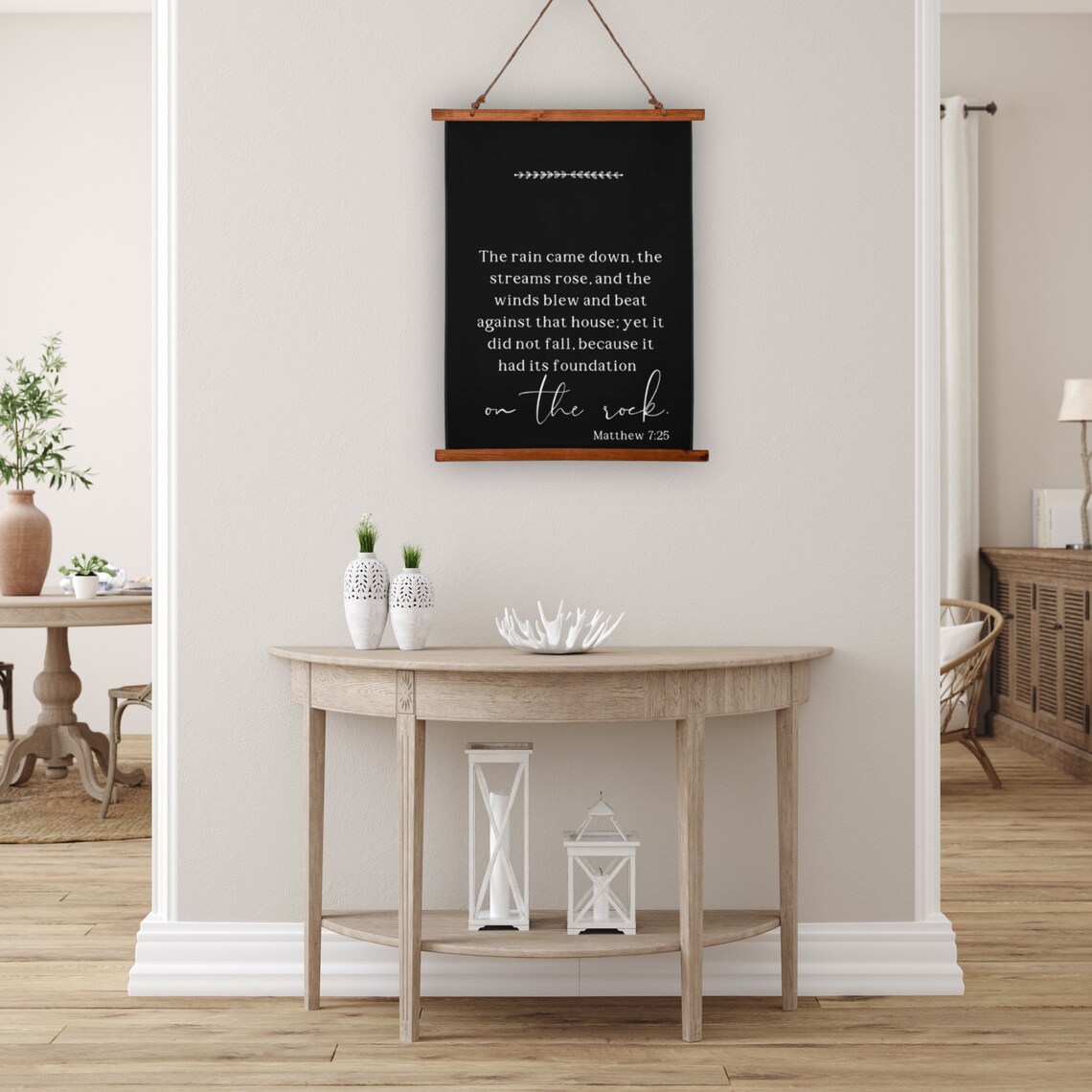 Christian Wall Art Farmhouse Style Wall Decor Bible Verse Prints Decor ...