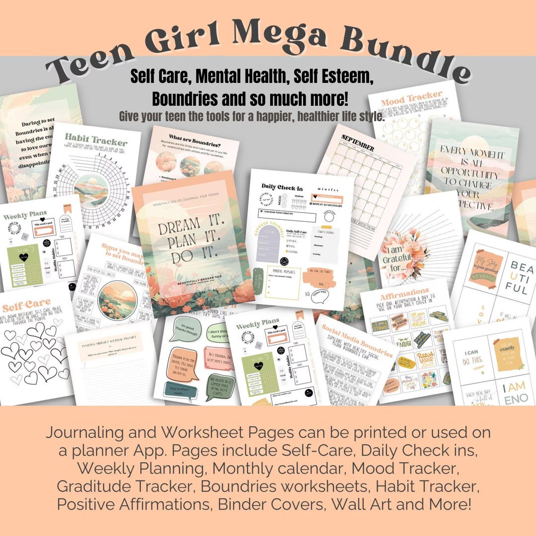 Self Care Ed, Mental Health Ed, Teen Calendar, Self Care for Teens ...