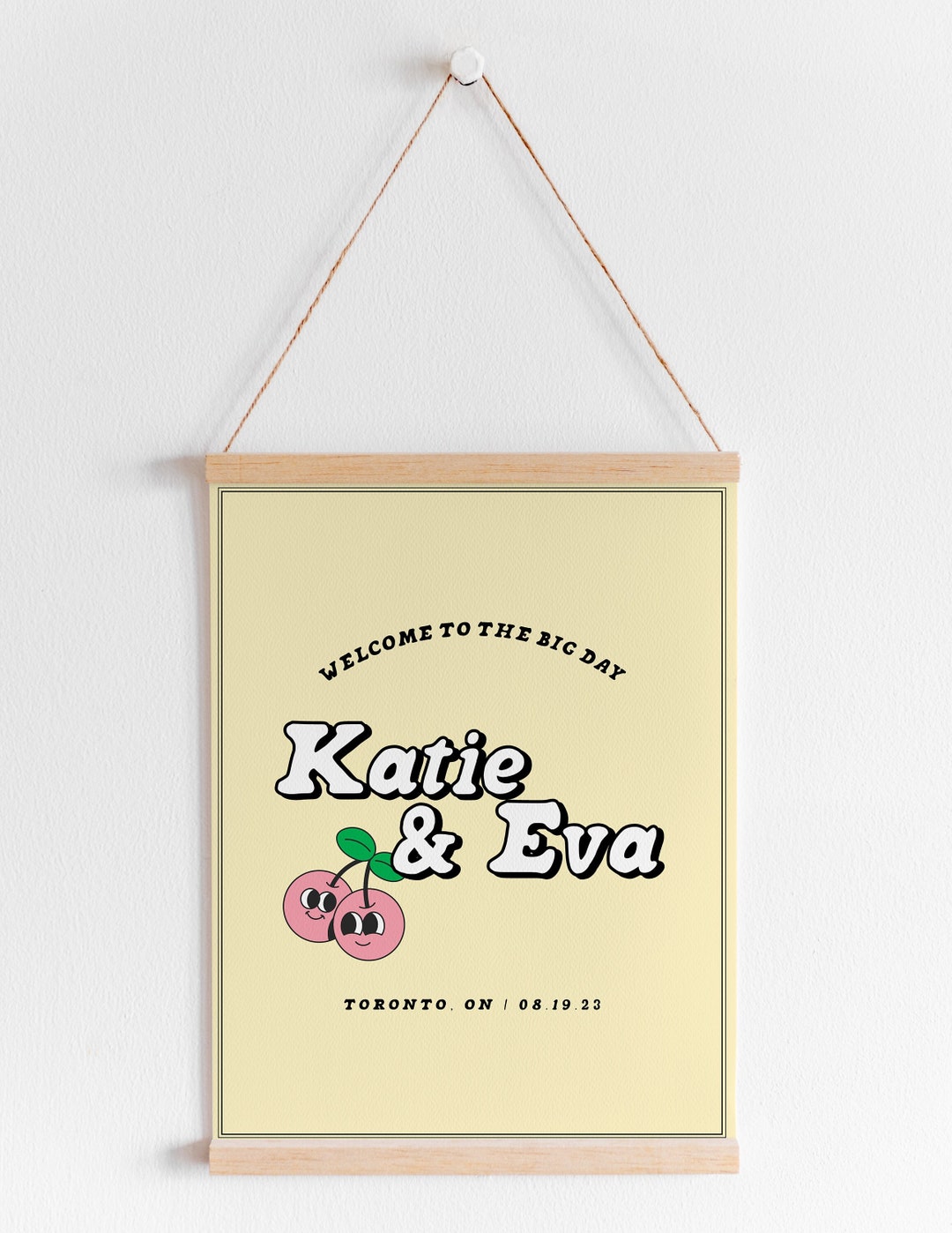 Cute Vintage Welcome Sign Wedding, Wedding Sign Template, Hand Drawn ...