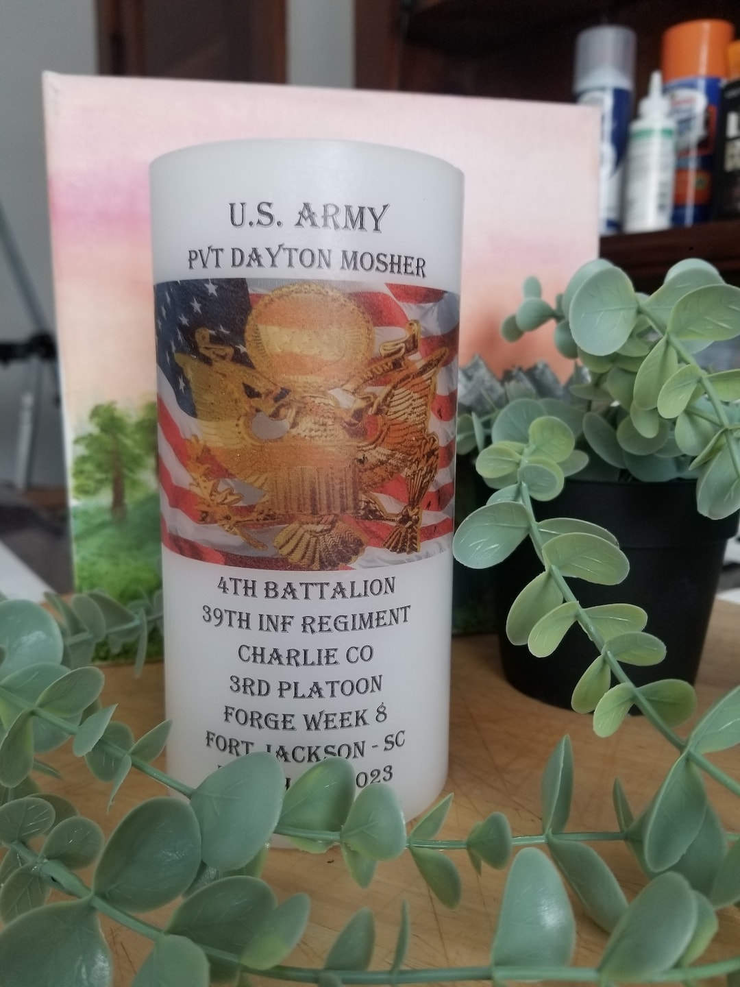 Army Forge Customizable Graduation Candle Celebrate the Journey to ...