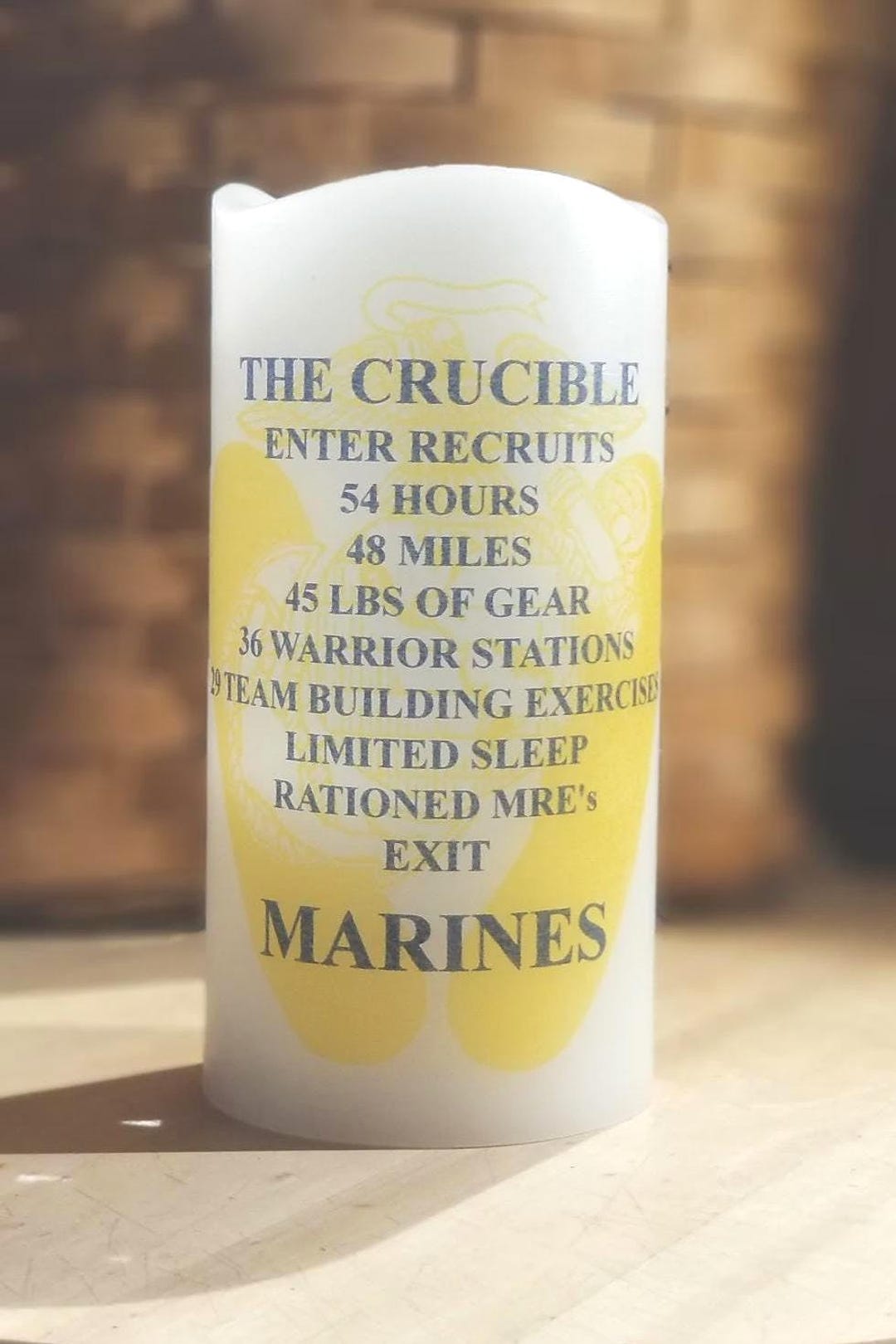 US Marine Corps Iconic Footprint, EGA, and Crucible Challenges - Etsy
