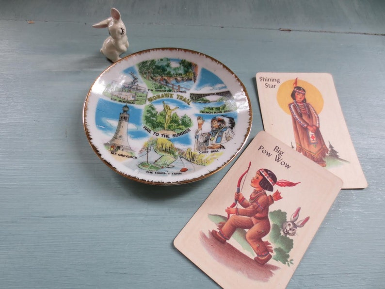 Mohawk Trail Vintage Souvenir Plate - Etsy